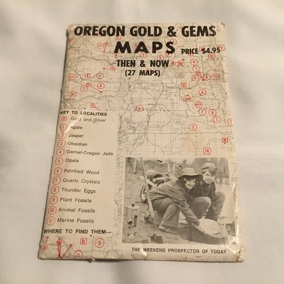 Oregon Gold Mines | Other | Oregon Gold Gems Maps Then And Now Locate ...